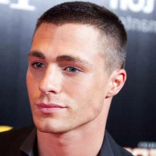 Buzz Cut With Line-Up: Edgy & Precise Style